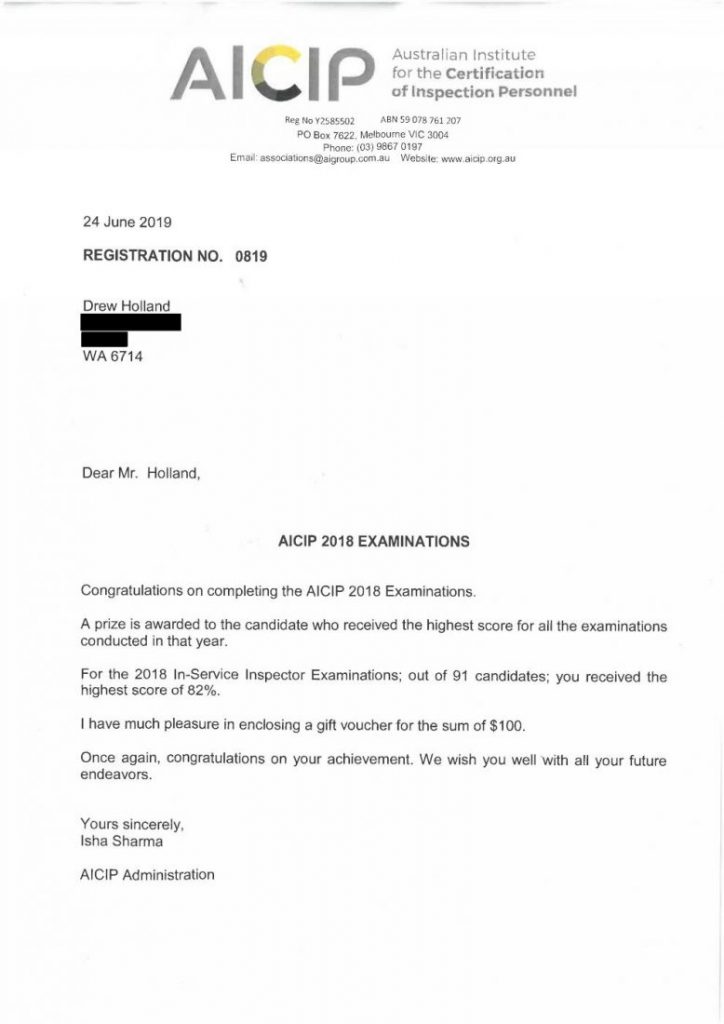 Top score for 2018 AICIP ISI examinations goes to Drew Holland ...